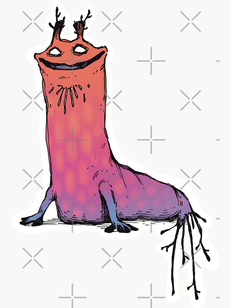 "Alien Slug" Sticker for Sale by Josslyn-Hagen | Redbubble