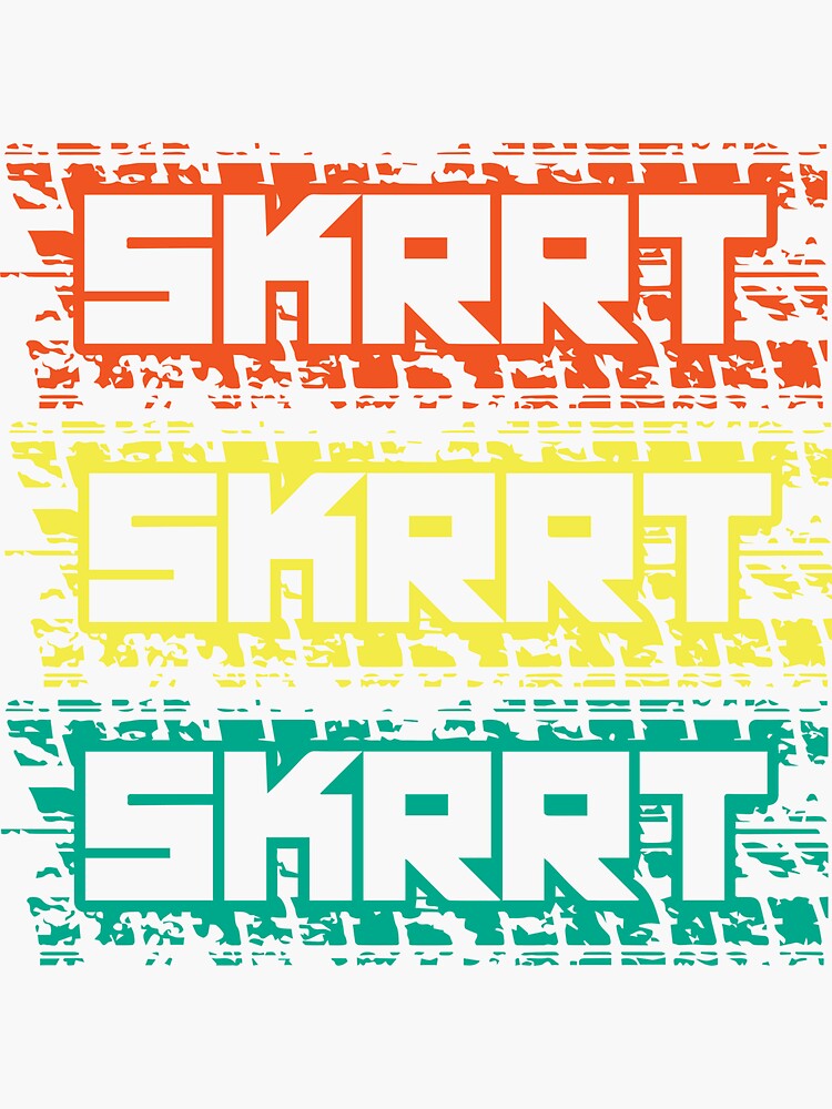 "Skrrrt Skrrt Gen Z Trending Urban Funny Graphics" Sticker for Sale by ...