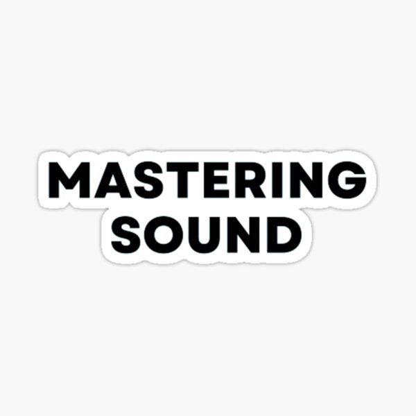 "Mastering Sound" Sticker for Sale by MuzamilAhmed | Redbubble