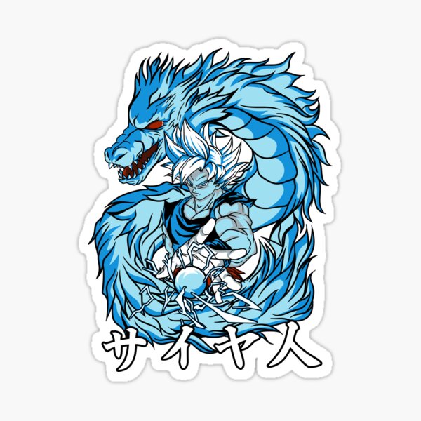 "Special Japanese Dragon Anime Graphic Design Handmade" Sticker for ...