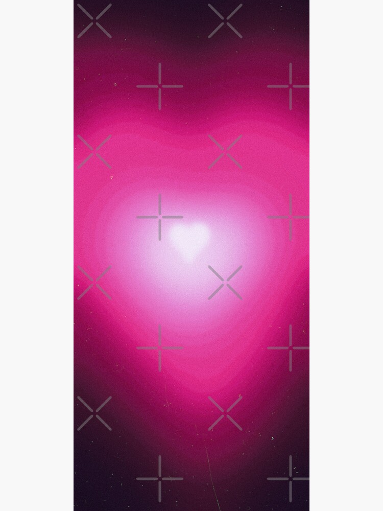 "pink heart aura" Art Print for Sale by hgrasel | Redbubble