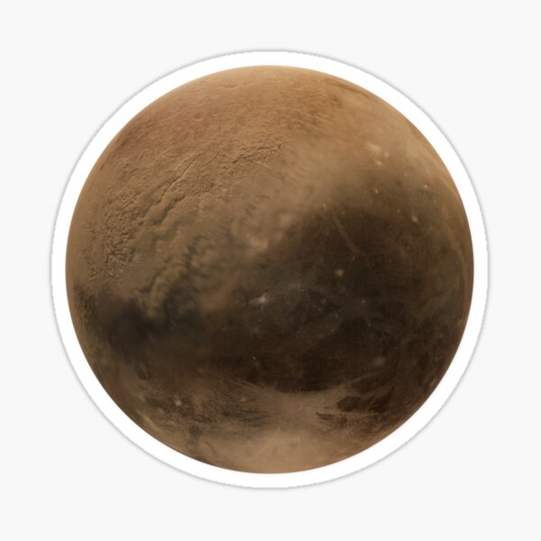 "Realistic pluto" Sticker for Sale by FoxDiamonds | Redbubble