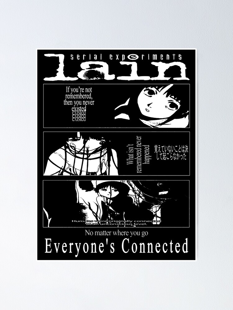 "Serial Experiments Lain" Poster for Sale by LynneRileys | Redbubble