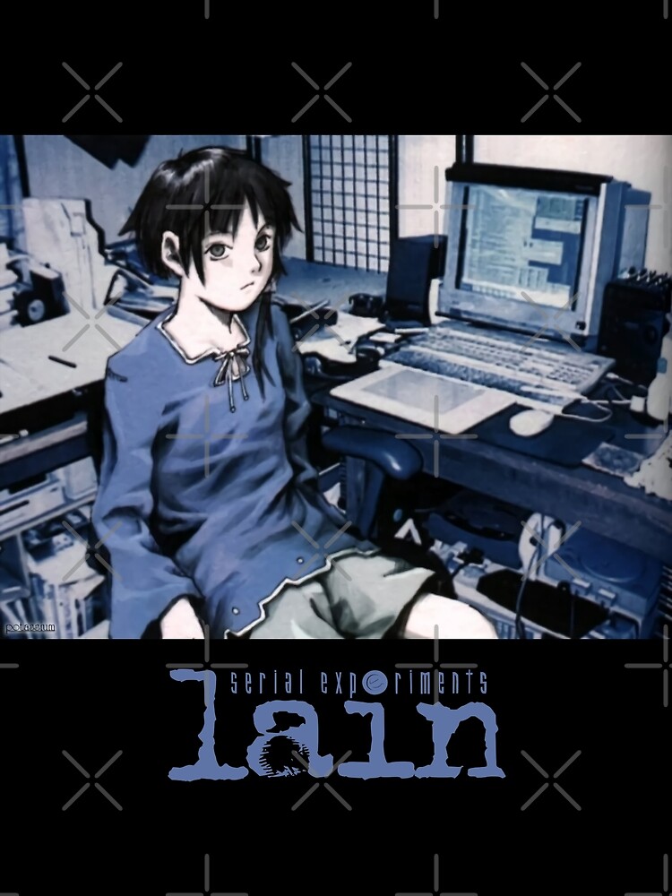 Serial Experiments Lain Sad Premium Matte Vertical Poster