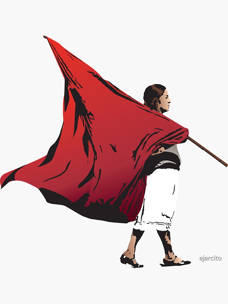 "Red flag" Sticker for Sale by ejercito | Redbubble