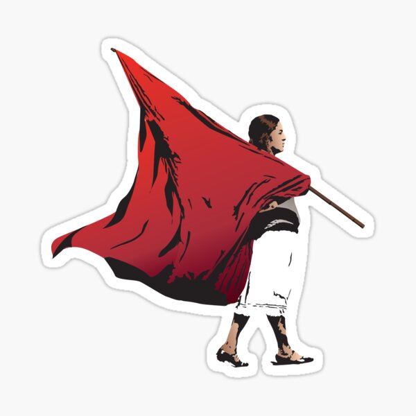 "Red flag" Sticker for Sale by ejercito | Redbubble