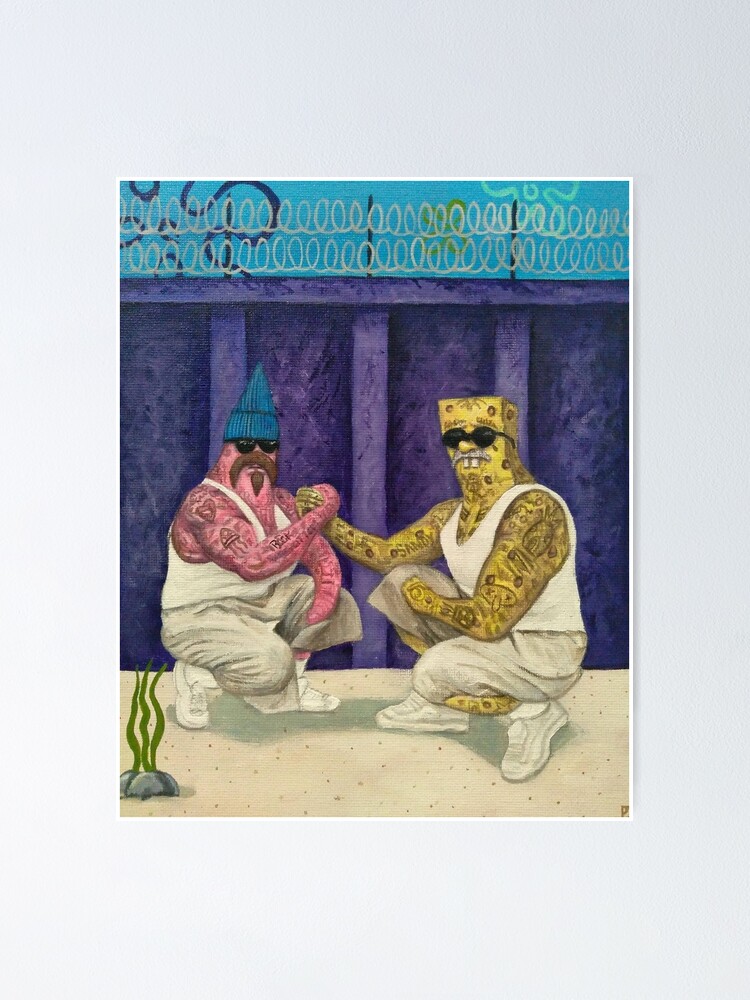 "Gangster Mexican SpongeBob Cholo" Poster for Sale by thebirdbrand ...