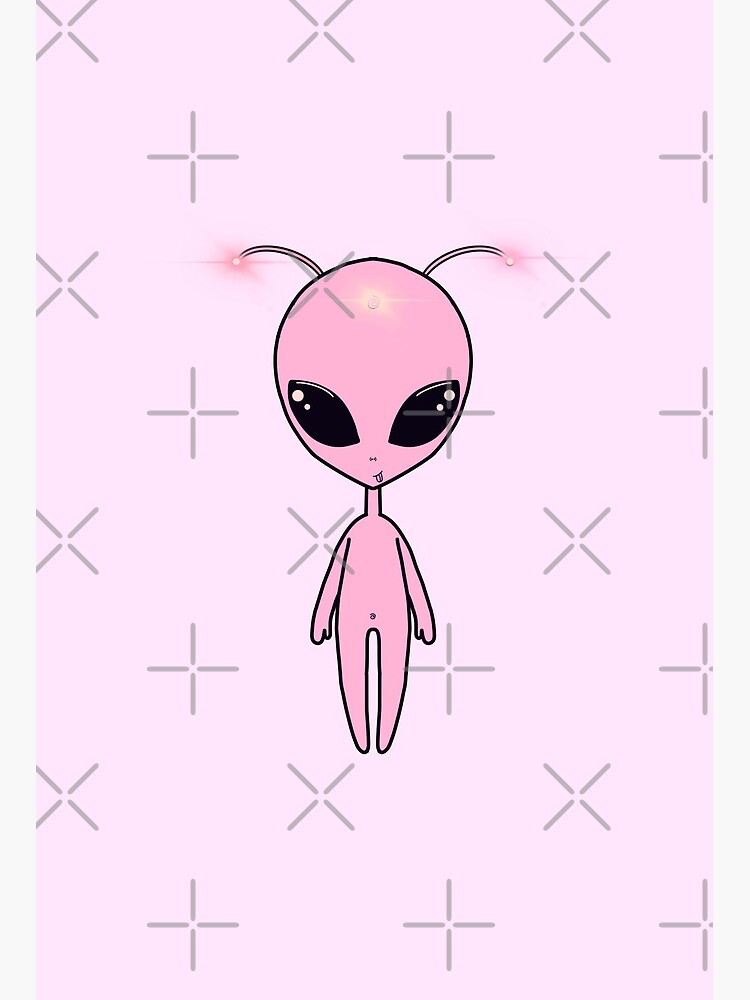 Pretty Pink Aliens Cute Pink Alien Baby Doll Toys Closed Eyes Full