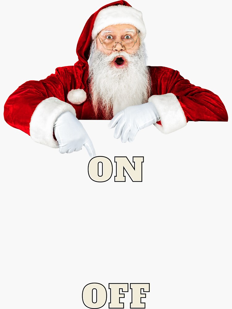 "Santa Light Switch - christmas" Sticker for Sale by AmazingBubbles ...