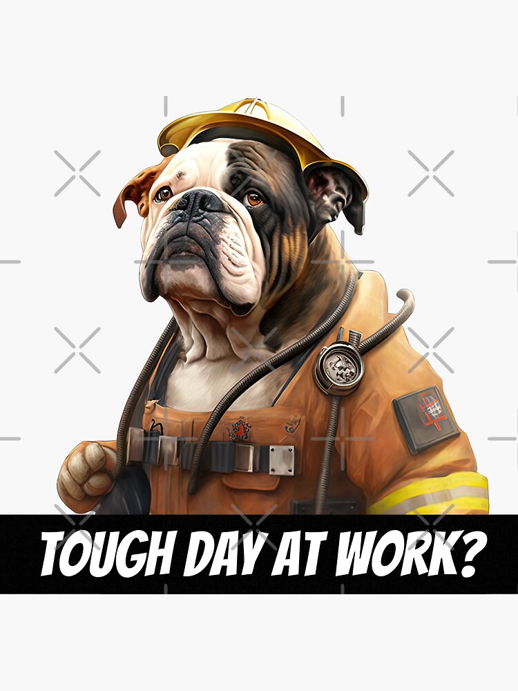 "Tough day at work?" Sticker for Sale by AnimalArtPhotos | Redbubble