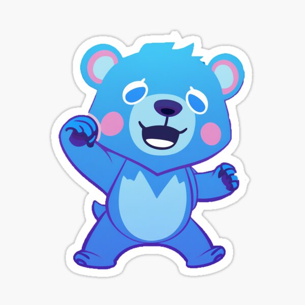"Blue Bear" Sticker for Sale by usvamedia | Redbubble