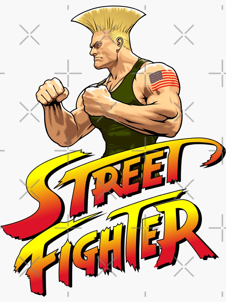 "Street Fighter" Sticker for Sale by turquoisethings | Redbubble