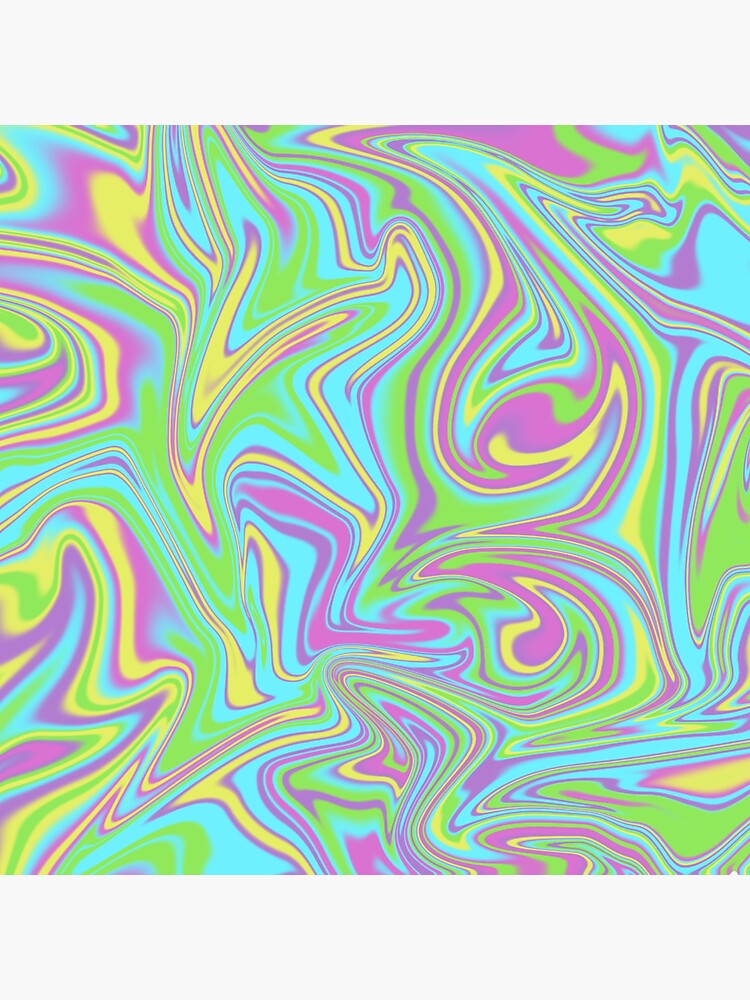 "Psychedelic 90s retro swirl trippy groovy pattern" Sticker for Sale by ...