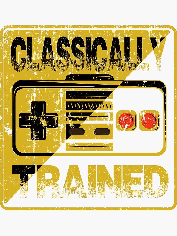 "Classically Trained vintage" Sticker for Sale by BPClassicDesign ...