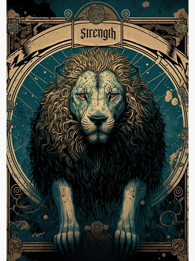 Strength Tarot Card Premium Matte Vertical Poster