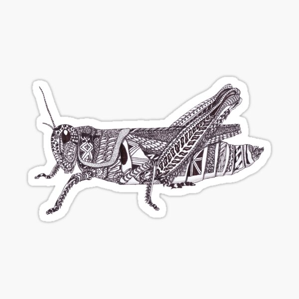"locust" Sticker for Sale by Au-artistique | Redbubble