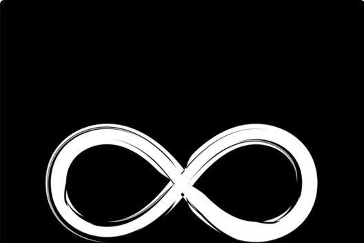 "Infinity Symbol (white)" Canvas Prints by houk | Redbubble
