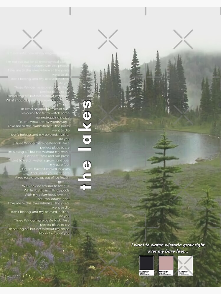 "The Lakes Taylor Swift Poster Folklore" Sticker for Sale by ...