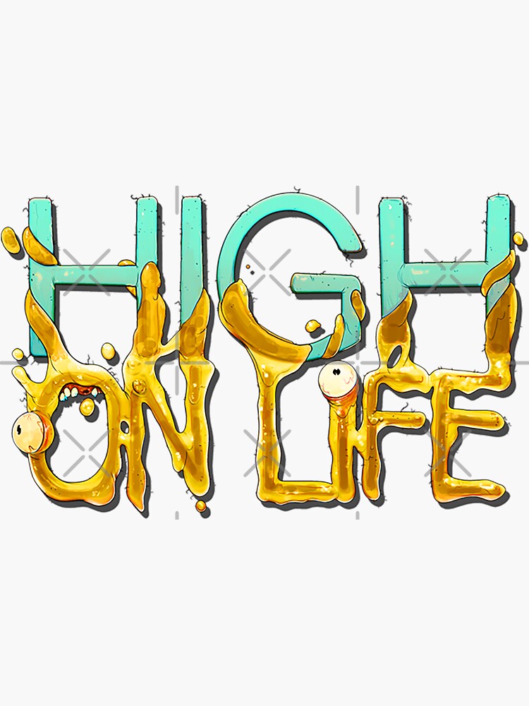 "High on life- Game" Sticker for Sale by Paul-Richarson | Redbubble