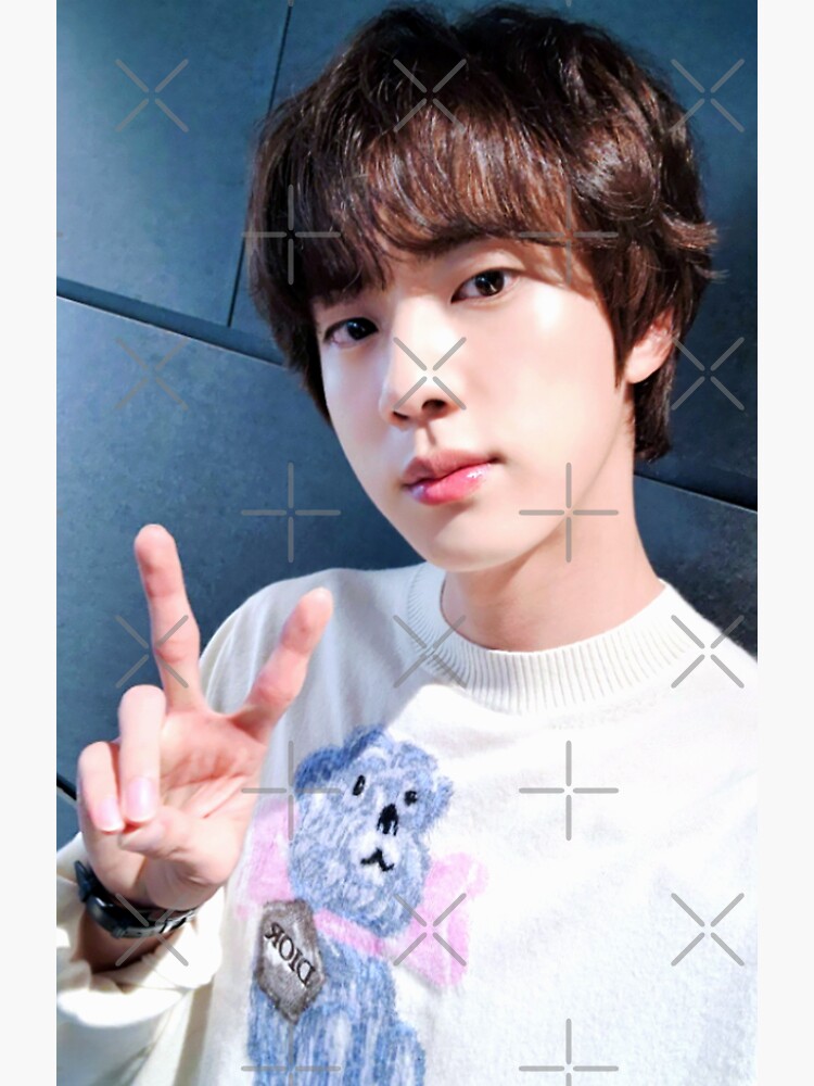 "BTS Jin Selca - 3" Sticker for Sale by Niyuha | Redbubble