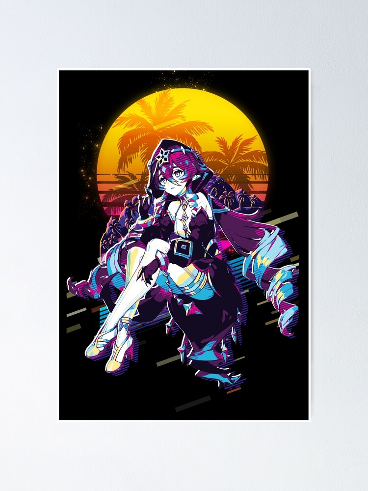 "80s Retro Layla" Poster for Sale by rebdaart | Redbubble
