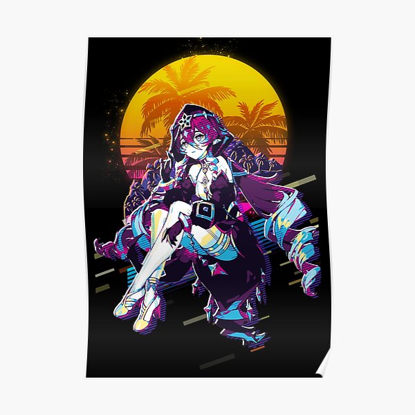 "80s Retro Layla" Poster for Sale by rebdaart | Redbubble