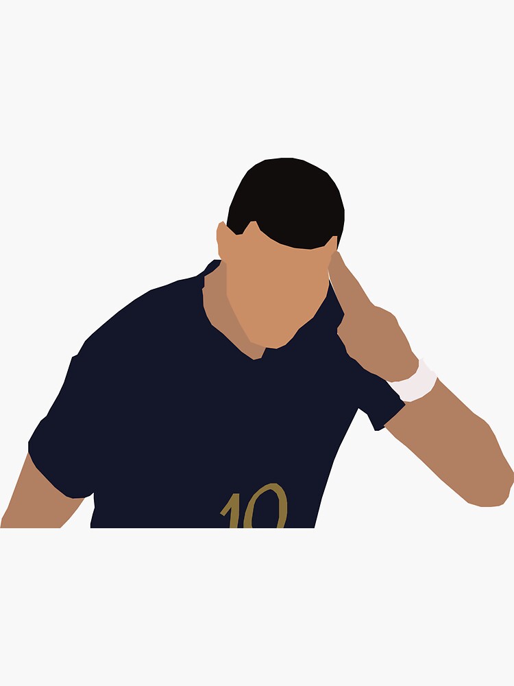 "mbappe celebration" Sticker for Sale by safiaraoof | Redbubble