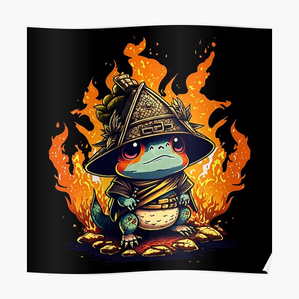 "Little Samurai Toad" Poster for Sale by Stickapom | Redbubble