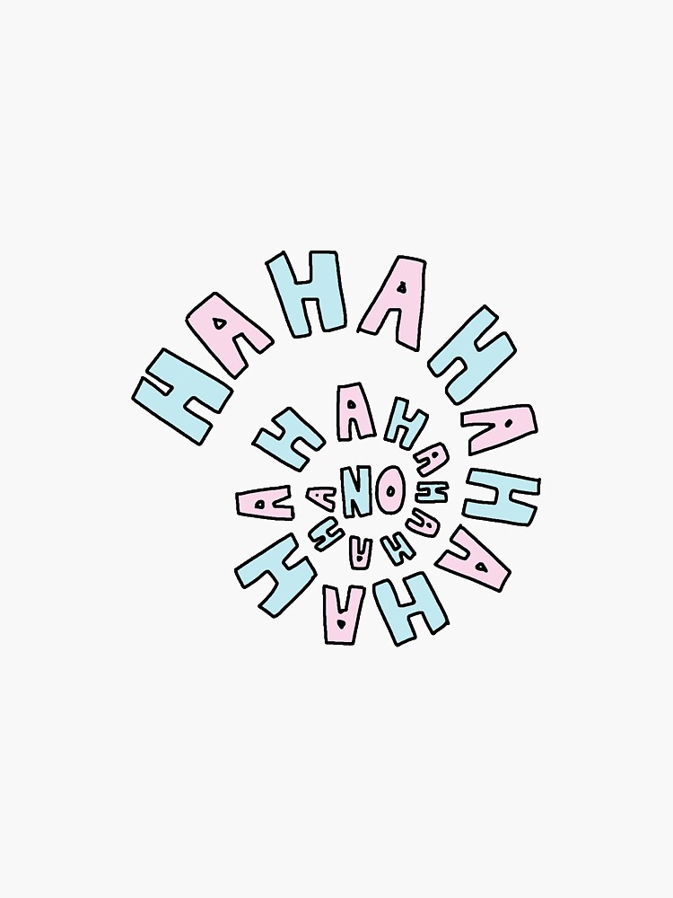 "Ha Ha" Sticker for Sale by lorihinner | Redbubble