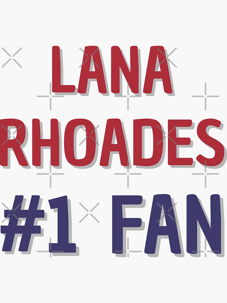 "Lana Rhoades - #1 Fan" Sticker for Sale by Rybariuns | Redbubble