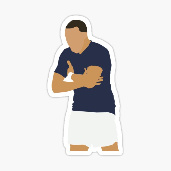 "mbappe celebration" Sticker for Sale by safiaraoof | Redbubble