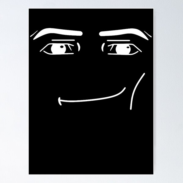 Póster For Sale Con La Obra Cara De Hombre Roblox De Rbopone Redbubble
