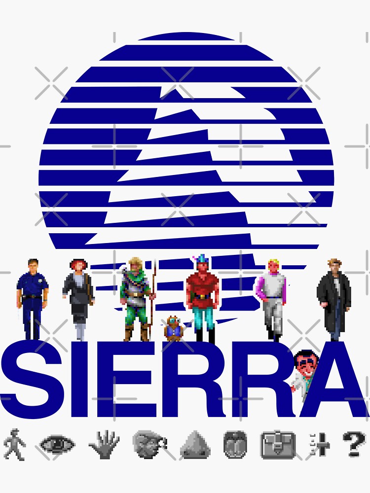 "Sierra Online Logo (BLUE) - Gaming Heroes and Icons - Point and Click ...