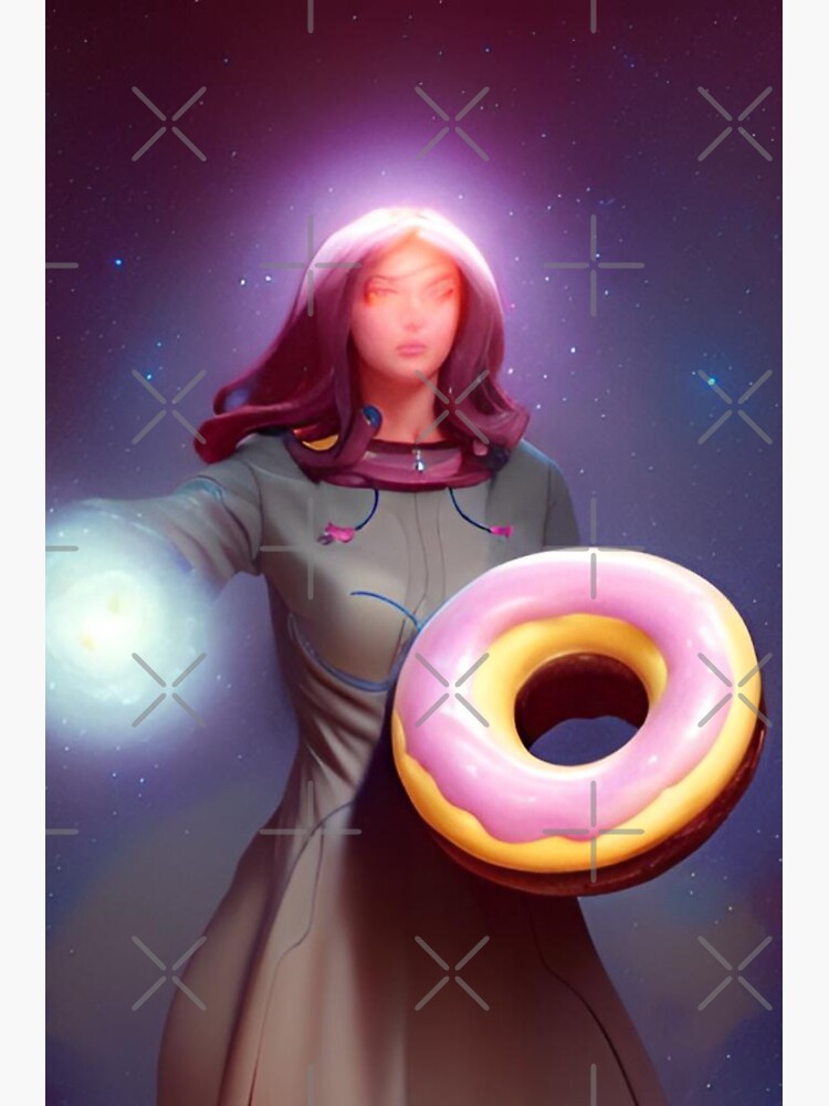 "Donut Wizard" Sticker for Sale by HauntedWitch | Redbubble