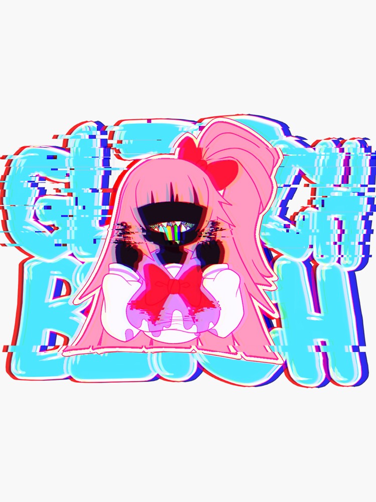 "Gl1tch B1tch" Sticker for Sale by Shirodroid | Redbubble