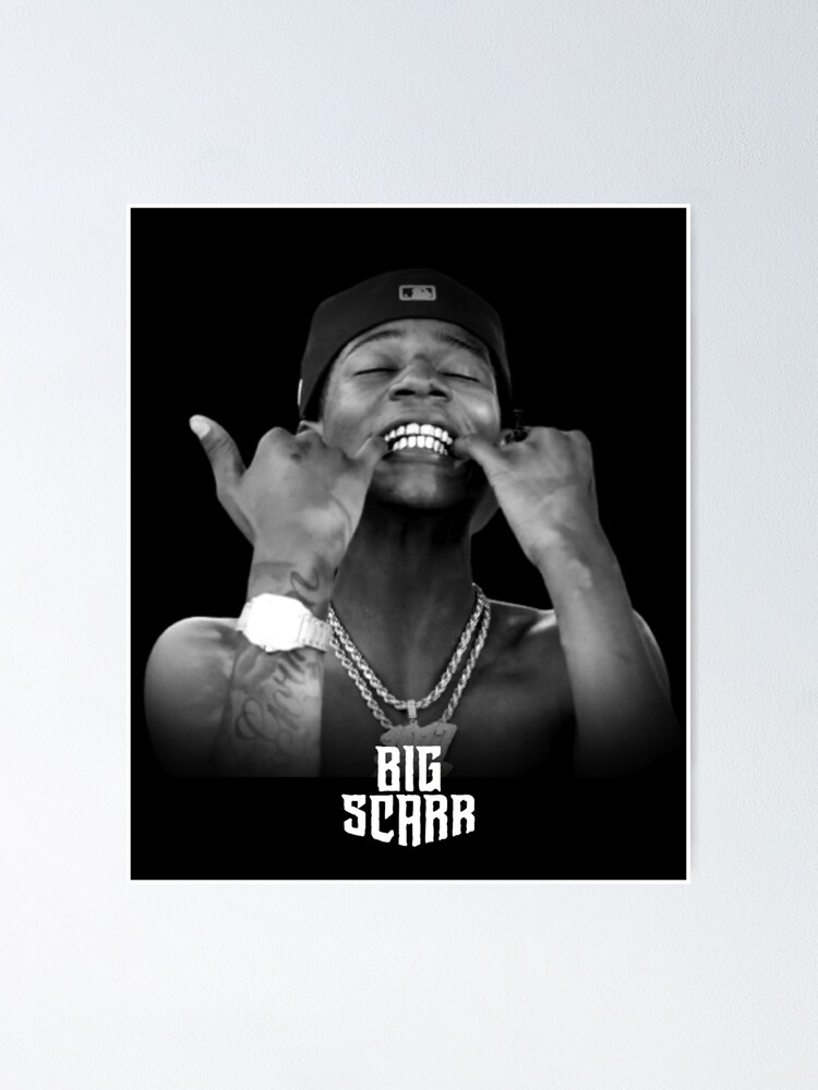 "Big Scarr" Poster by Mikalozan | Redbubble