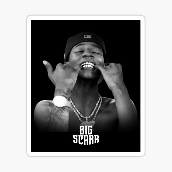 "Big Scarr" Stickerundefined by Mikalozan | Redbubble
