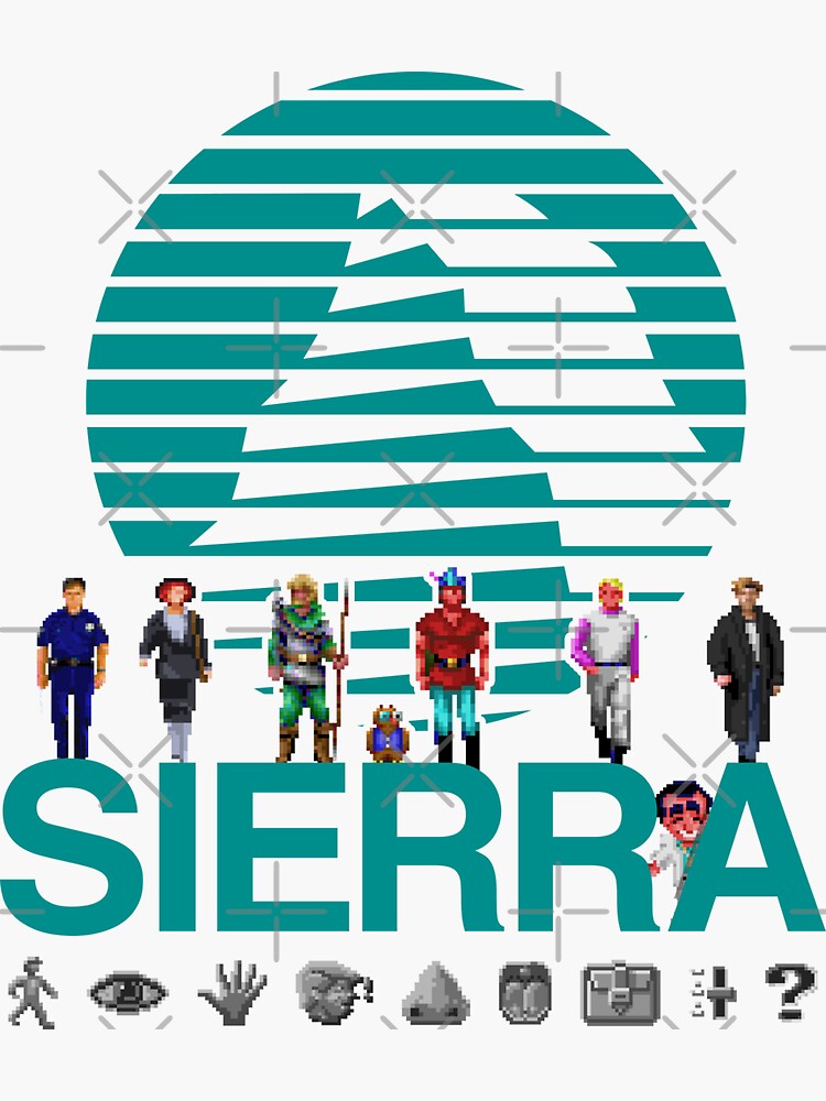 "Sierra Online Logo (AQUA BLUE) - Gaming Heroes and Icons - Point and ...