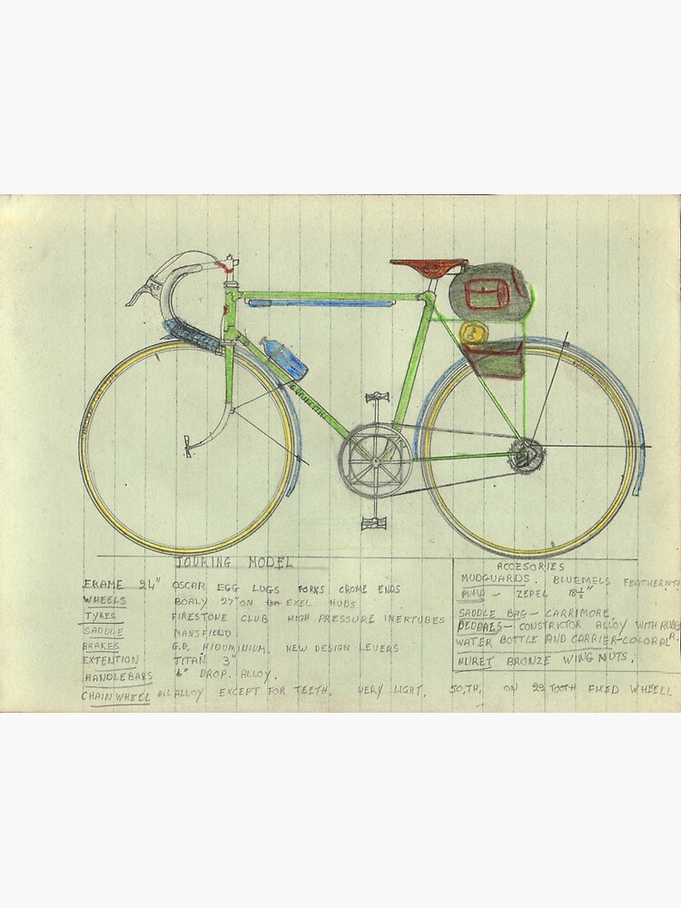 "Dad's 1950's Cycle Scrap Book Touring Model" Poster for Sale by ...