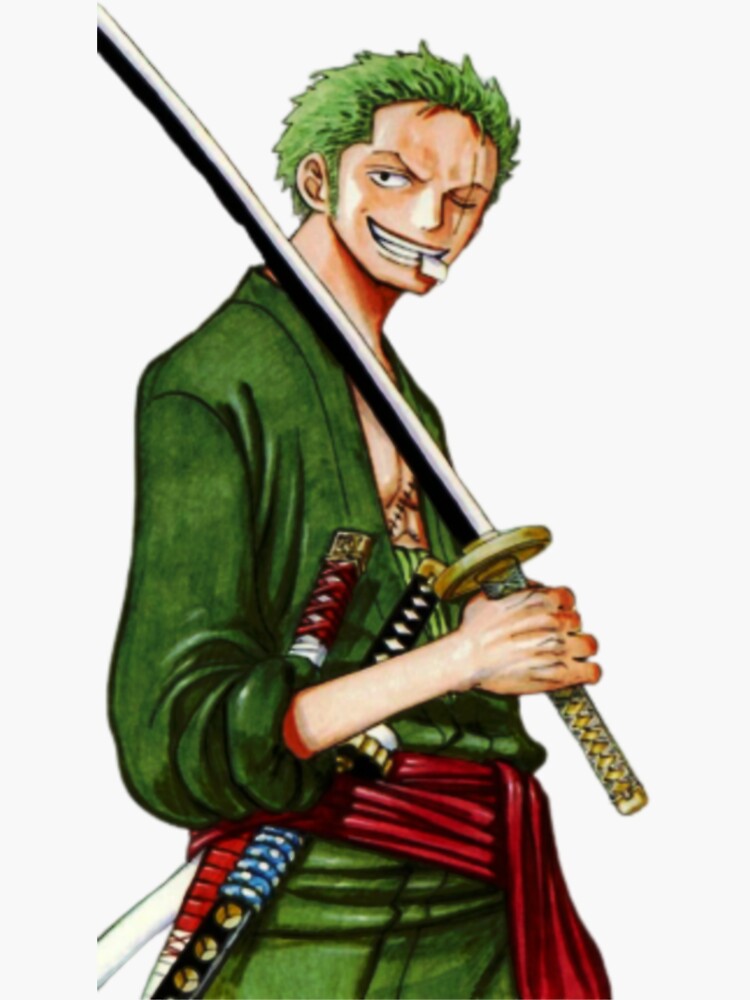 "Roronoa Zoro drawing one piece anime" Sticker for Sale by Swidoni ...