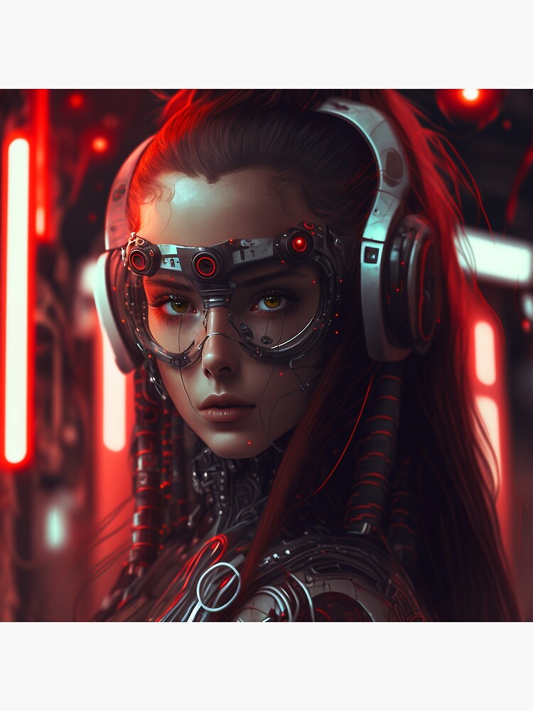 "Cyberpunk Female Cyborg Gamer - Photography" Poster for Sale by ...