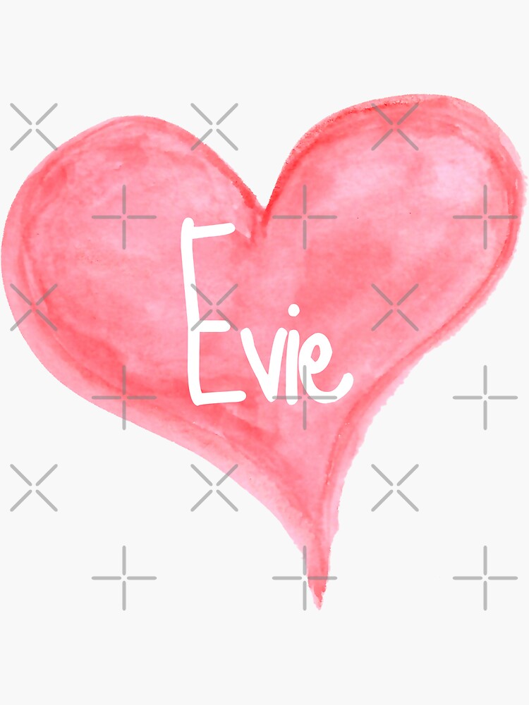 Evie Name Cute Sticker For Sale By Boba2002 Redbubble