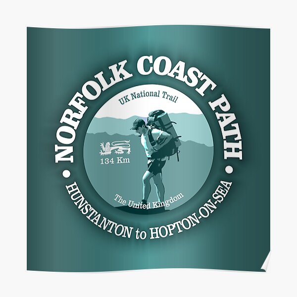 "Norfolk Coast Path (T)" Poster for Sale by curranmorgan | Redbubble