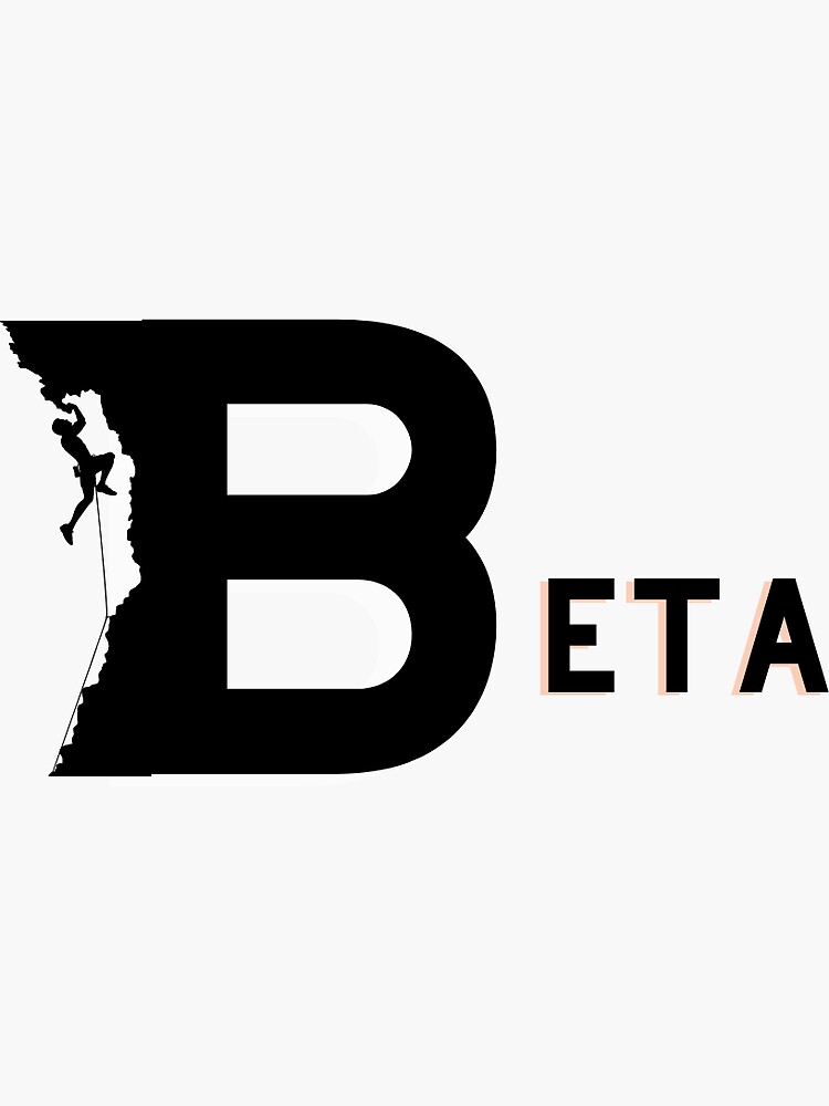 "Beta" Sticker for Sale by Gloria-Grace | Redbubble