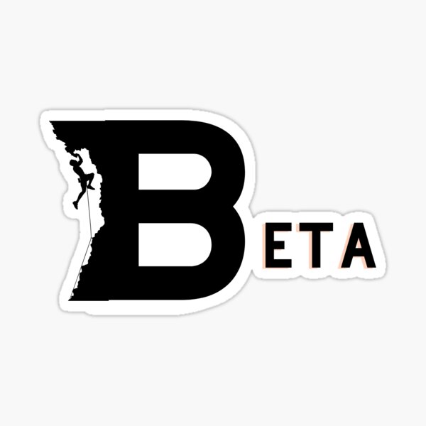 "Beta" Sticker for Sale by Gloria-Grace | Redbubble
