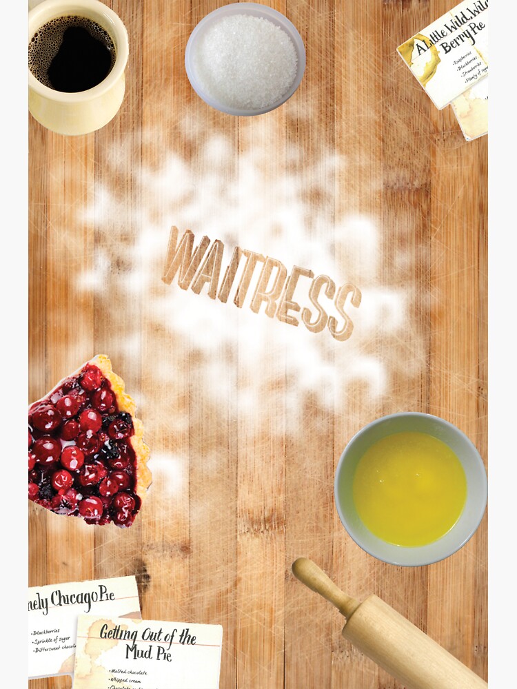 "Waitress Musical Poster" Sticker for Sale by broadway4store | Redbubble