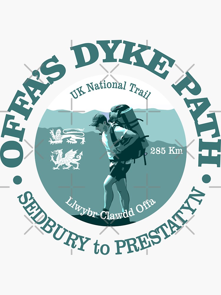 "Offa's Dyke Path (T)" Sticker for Sale by curranmorgan | Redbubble