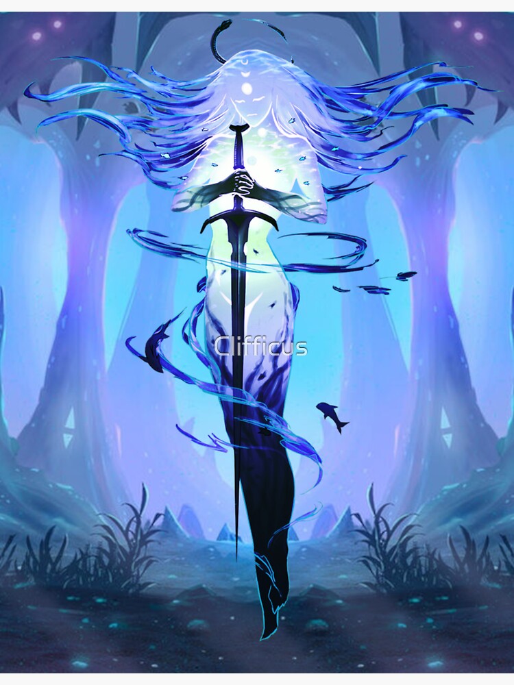 "Aqua" Sticker for Sale by Clifficus | Redbubble