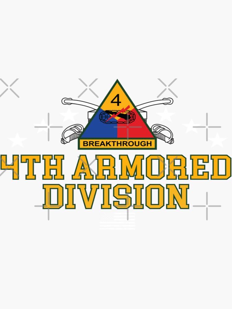 "4th Armored Division" Sticker for Sale by EstherDoyle | Redbubble