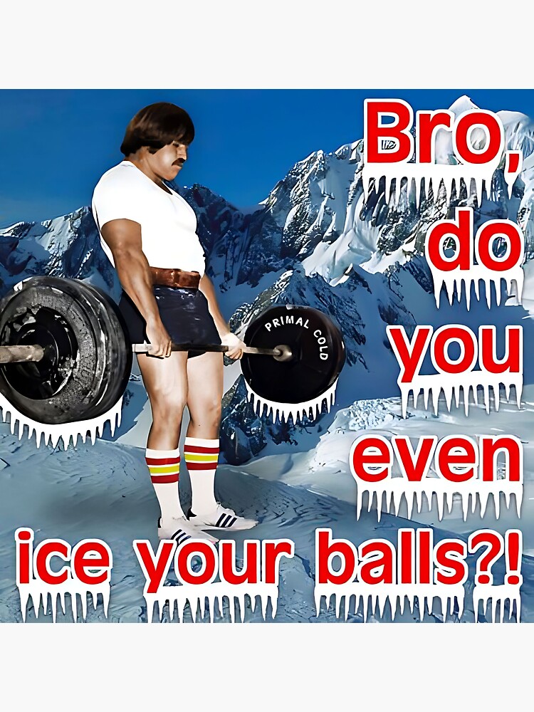 "Gym iced balls meme" Sticker for Sale by SigmaGymGrind | Redbubble